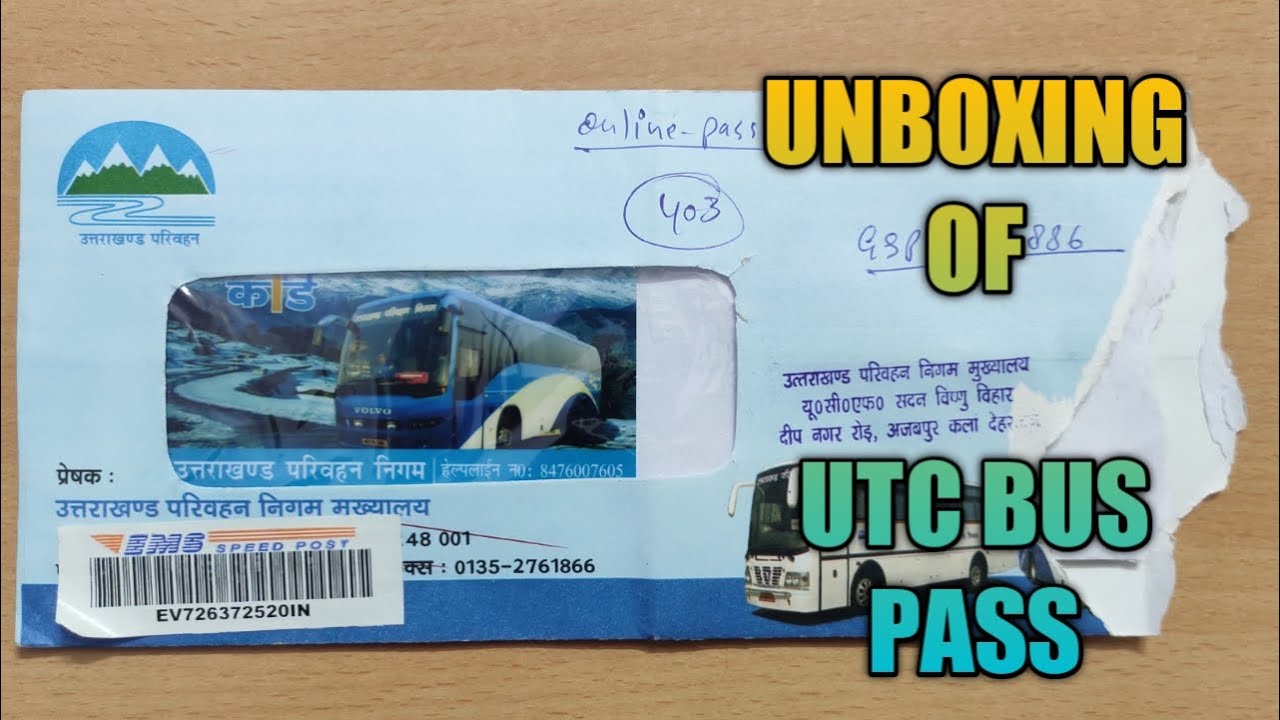 UNBOXING OF UTC BUS PASS - YouTube