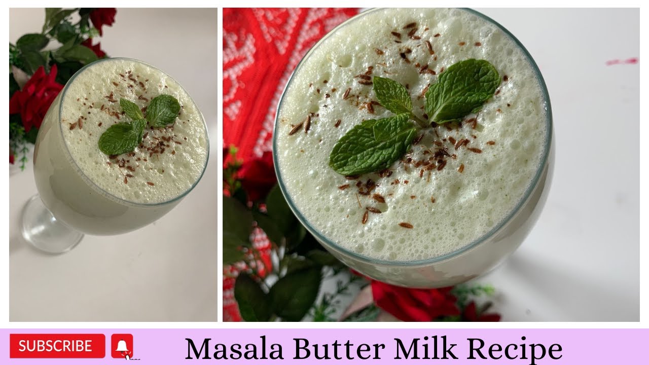 Masala Butter Milk Recipe| Masala Chaas(Summer Drink)Recipe |Spiced ...