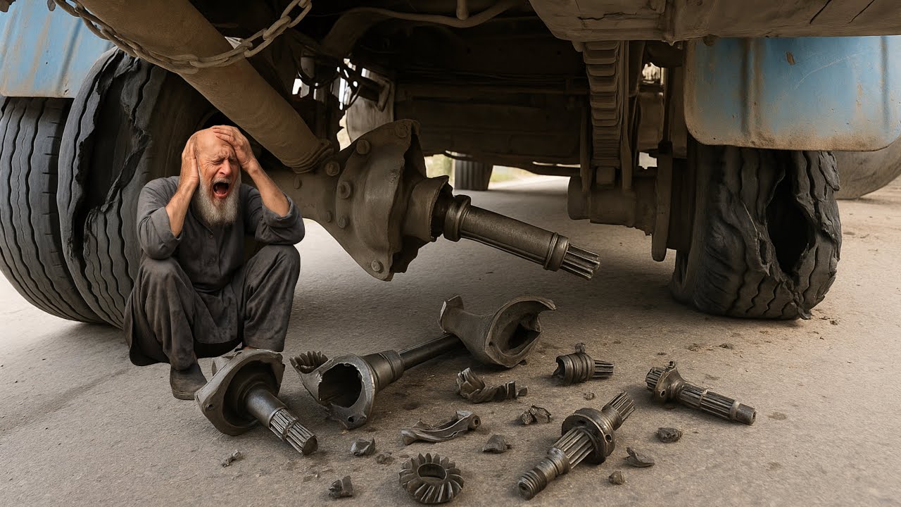 Heavy Load Destroys Pakistani Rocket Truck 😱 Axle Snapped Tyre Flew Off ...