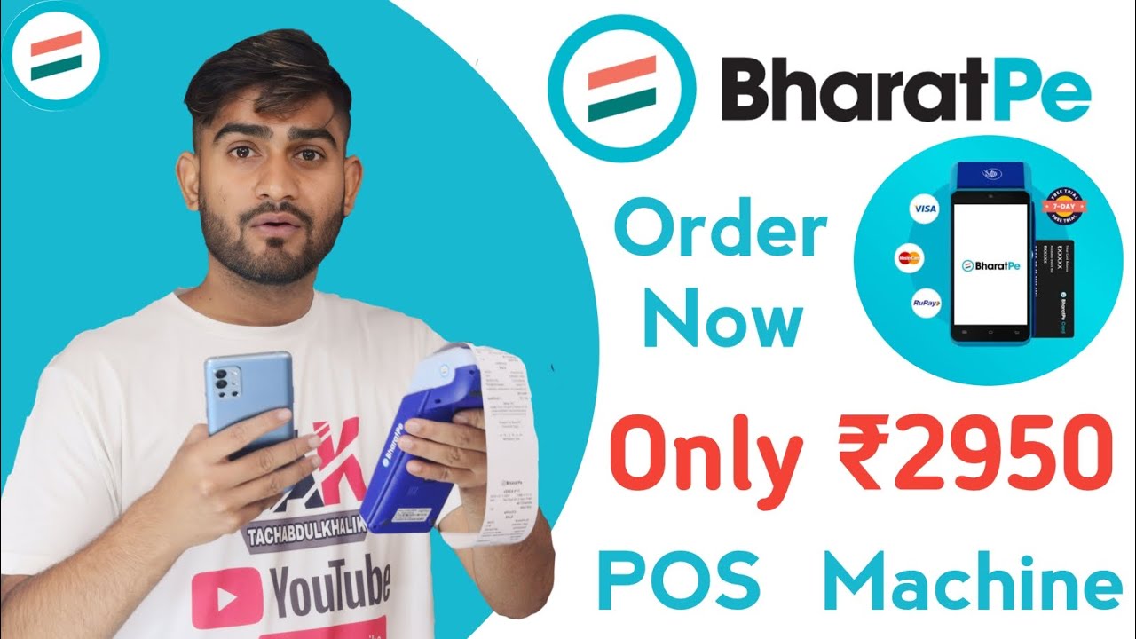 😱 BharatPe POS Card Swipe Machine Only ₹2950.Cashback Unboxing 7 Days ...