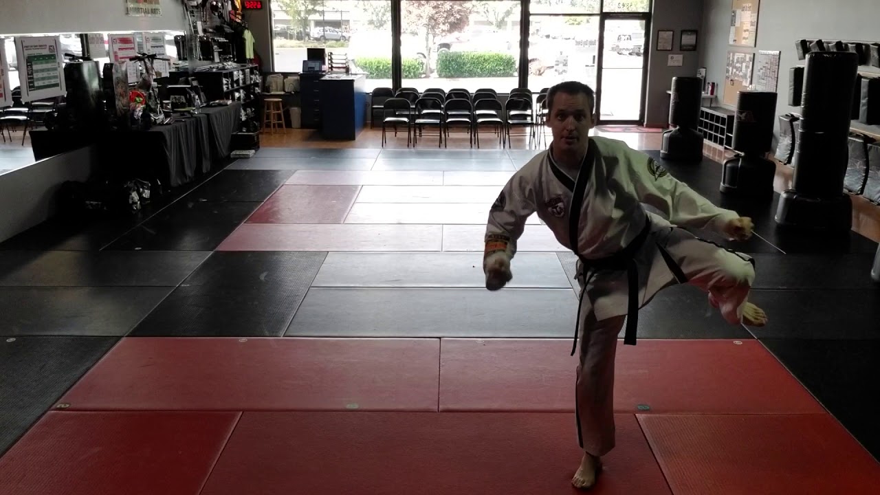 Orange belt form: 2nd Half - YouTube
