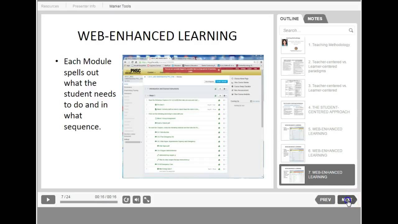 Teaching Methodology -Web enhanced student-centered learning - YouTube