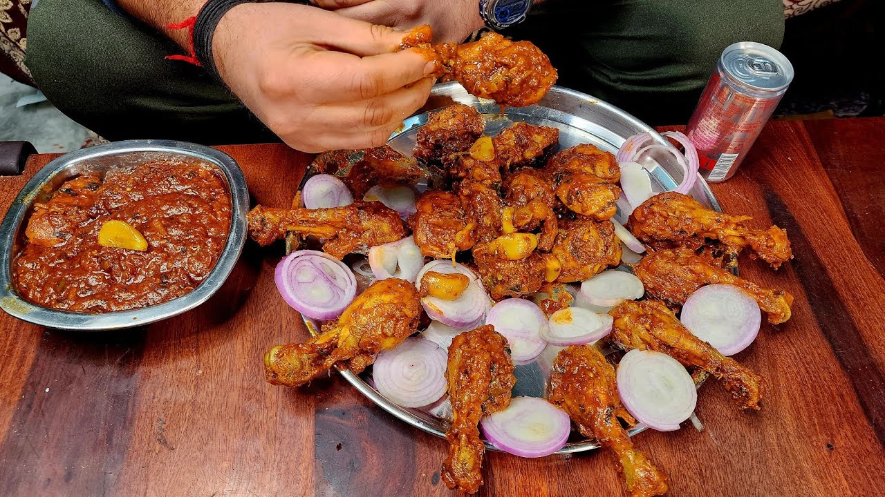 Fry Chicken Chakna | Chicken Chakna Party Wali Recipe | Spicy Chicken Chakna Recipe - YouTube