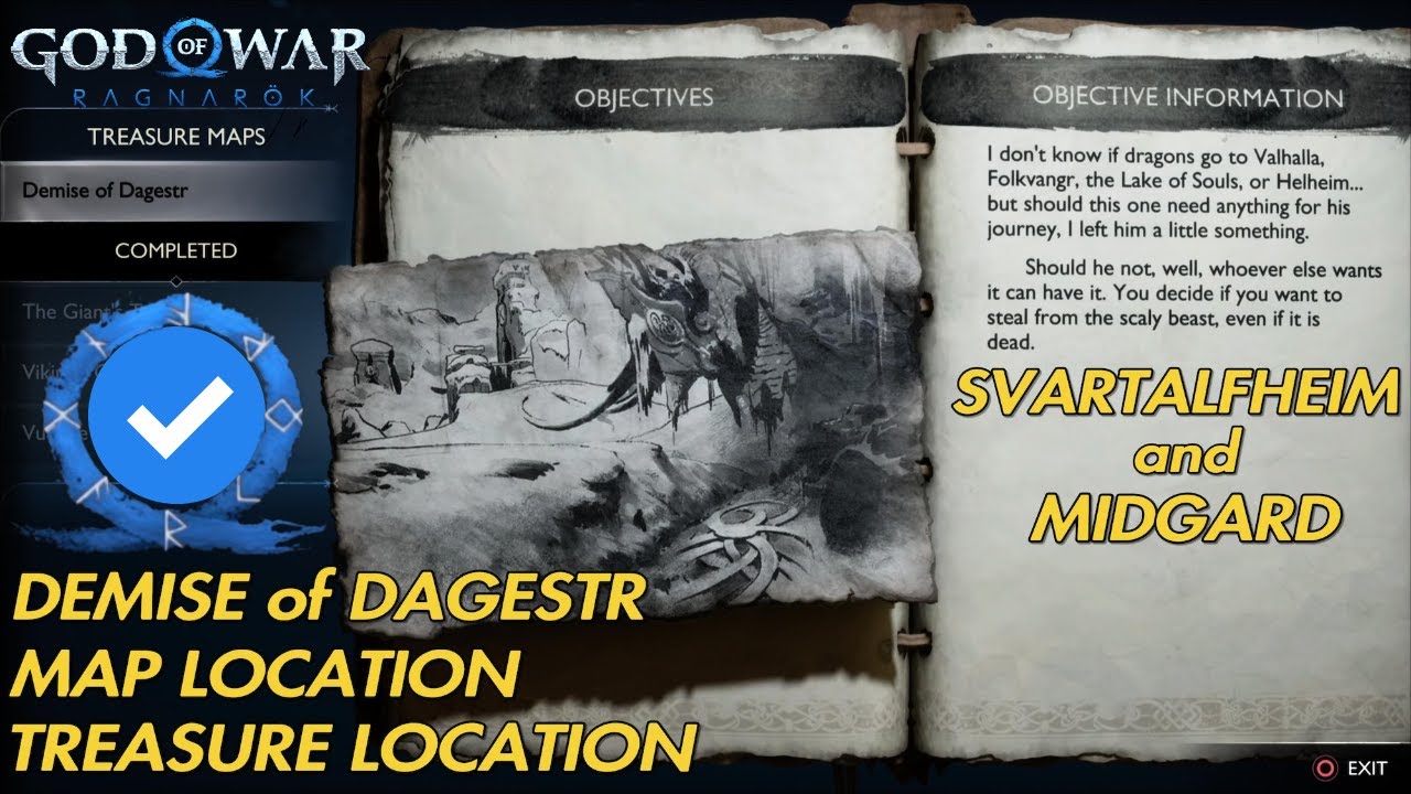 Demise of Dagestr Treasure Map and Treasure Locations SVARTALFHEIM and ...