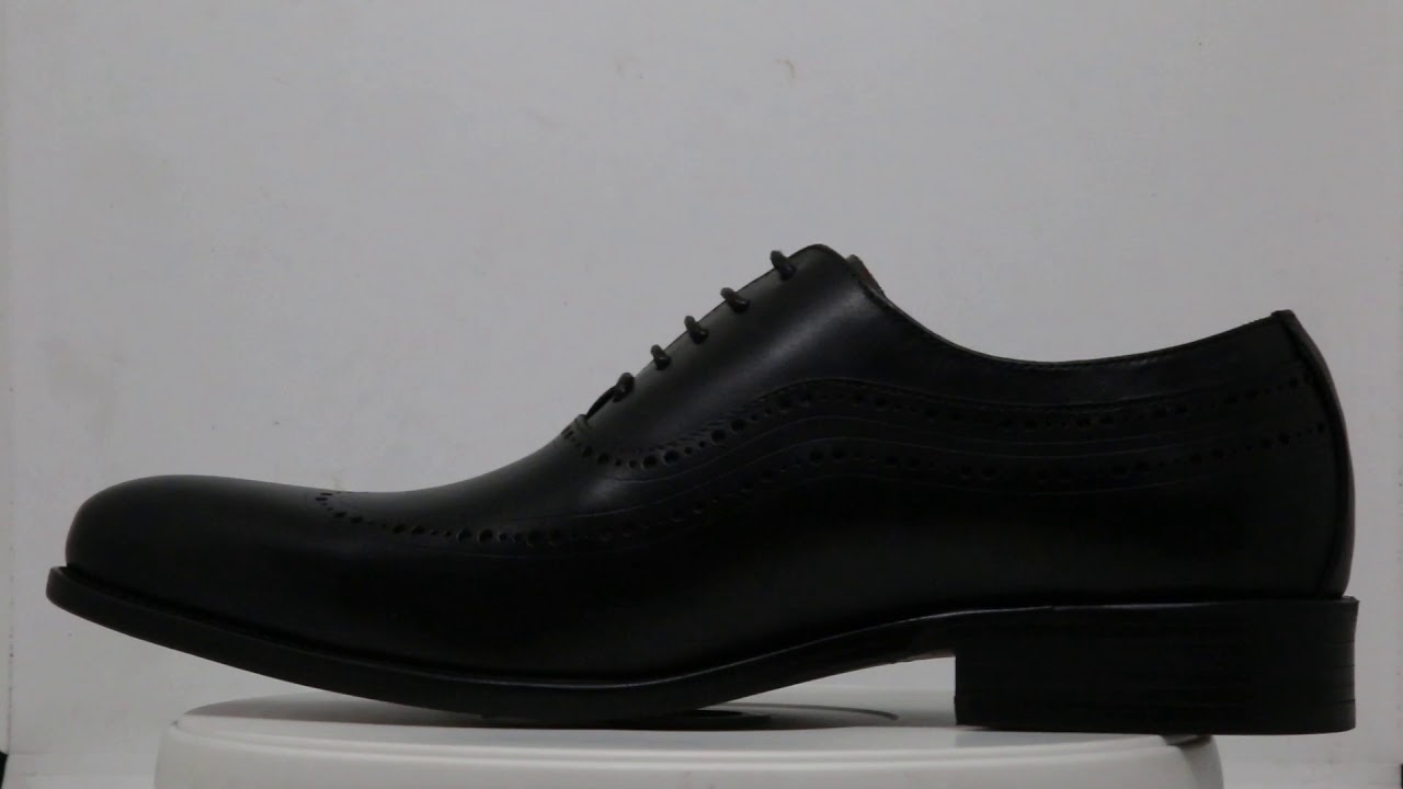 John Foster black 100% genuine leather - YouTube