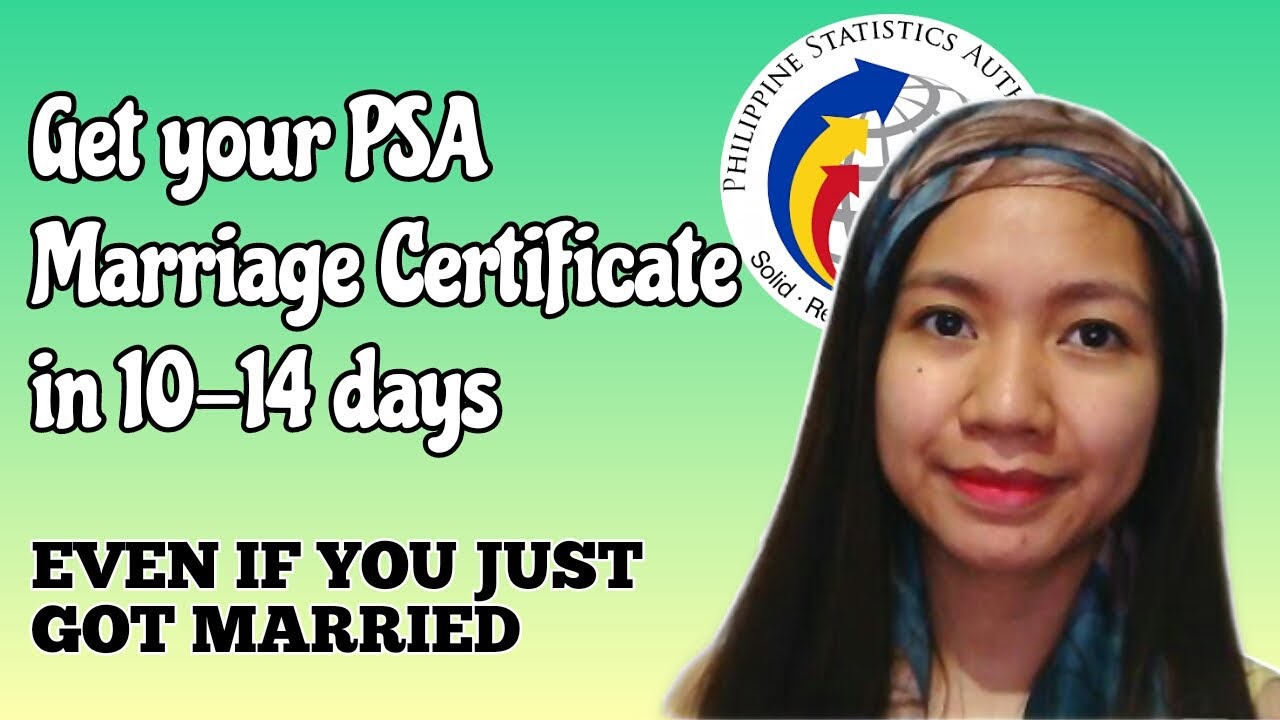 FASTEST WAY TO GET PSA MARRIAGE CERTIFICATE / PSA ADVANCED COPY 2021 ...