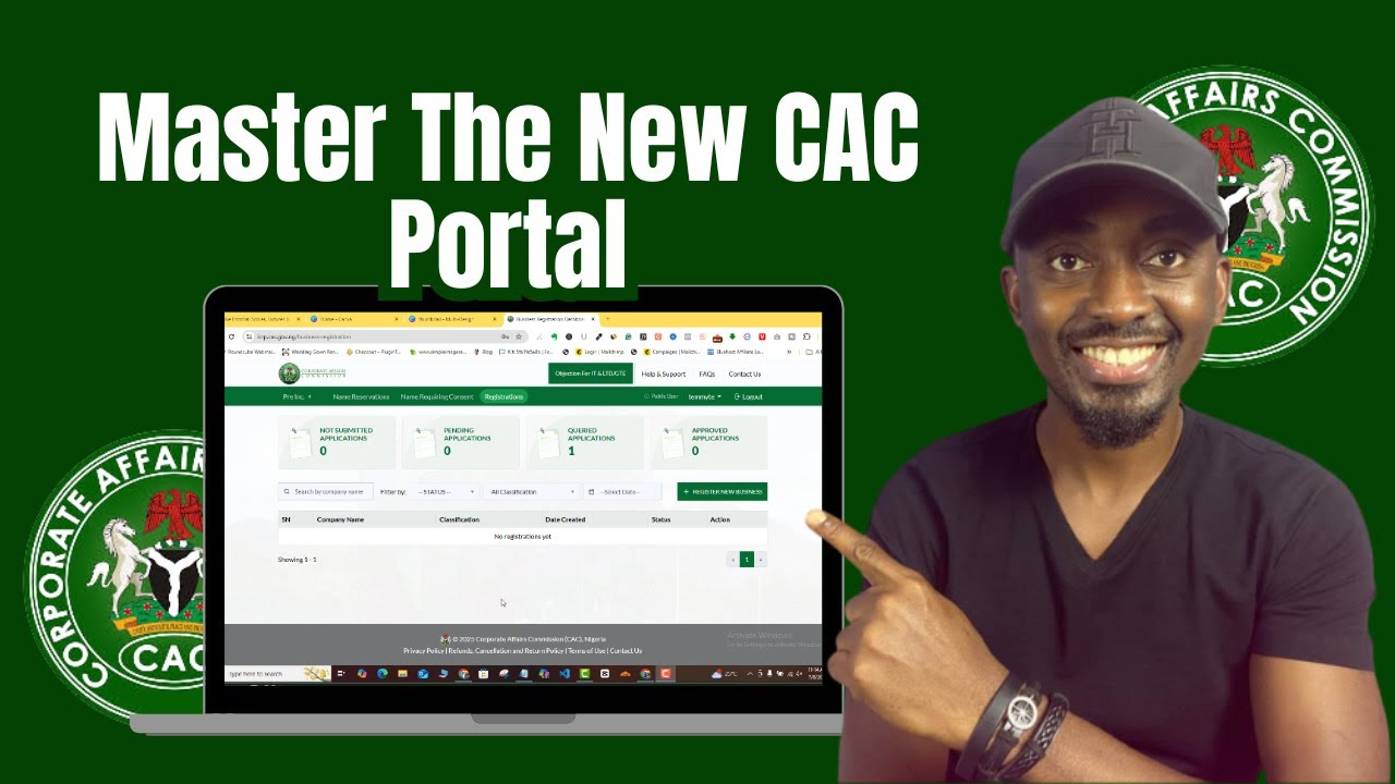 How To Use The New CAC Registration Portal - YouTube