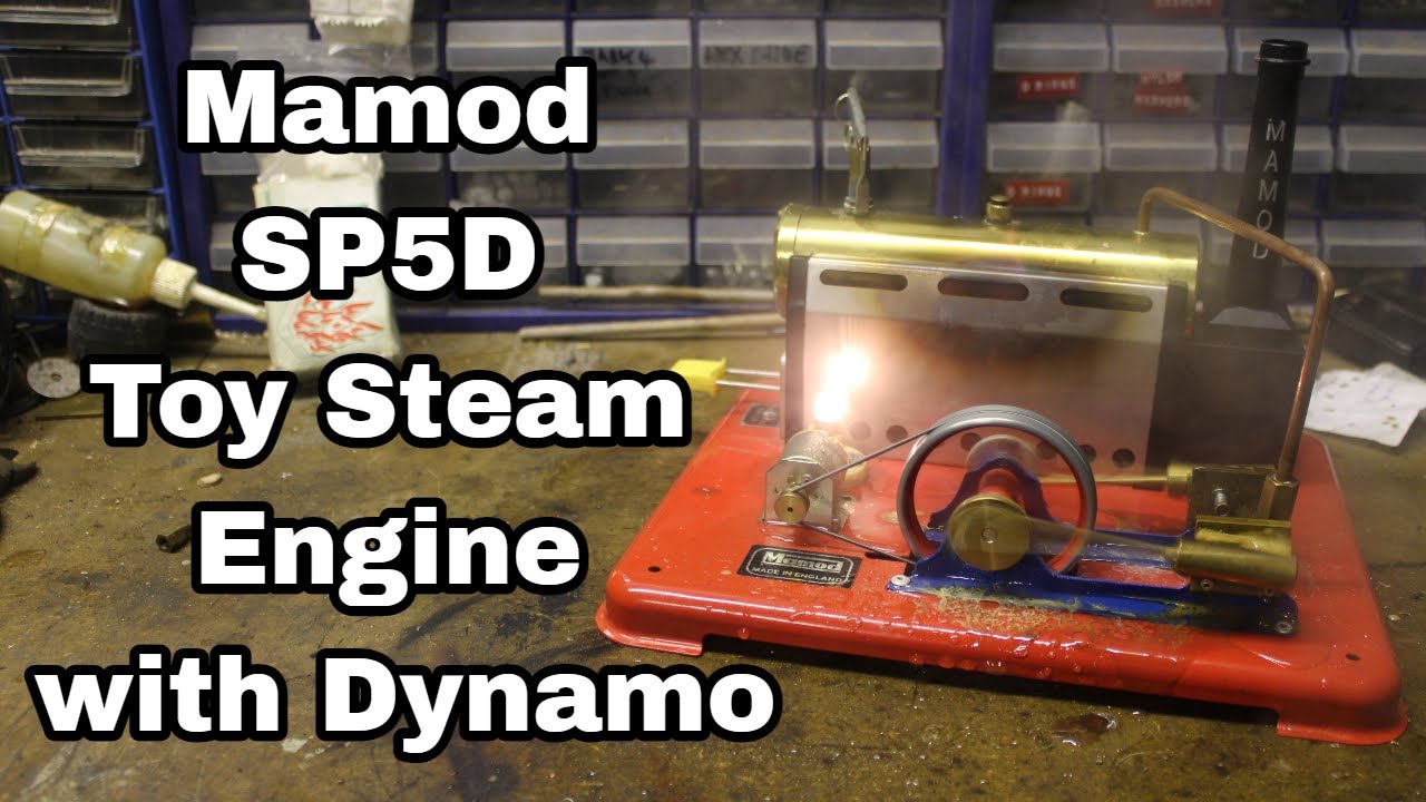 Mamod SP5D Twin Cylinder Steam Engine with Dynamo - YouTube
