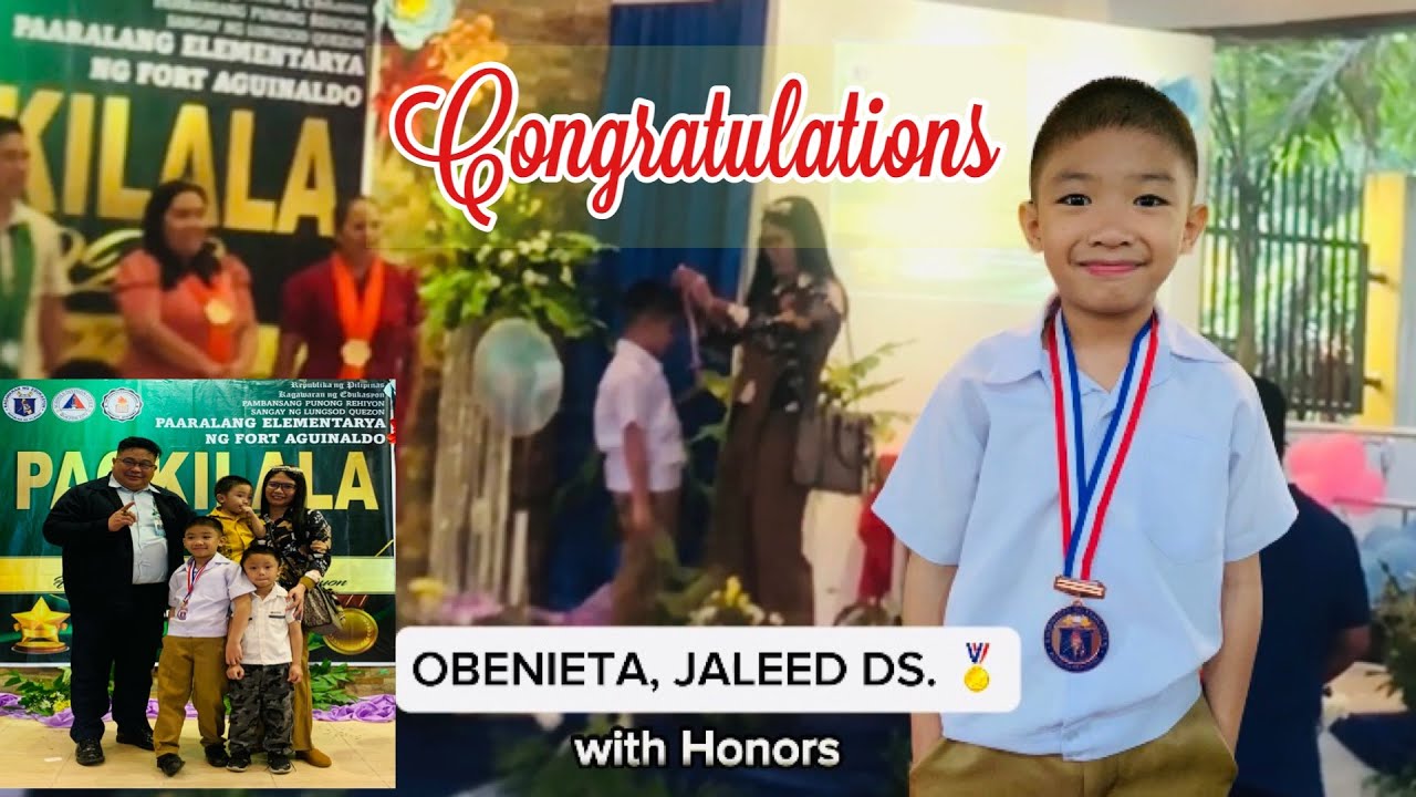 JALEED’S RECOGNITION GRADE 1 AT FORT AGUINALDO ELEMENTARY SCHOOL ...