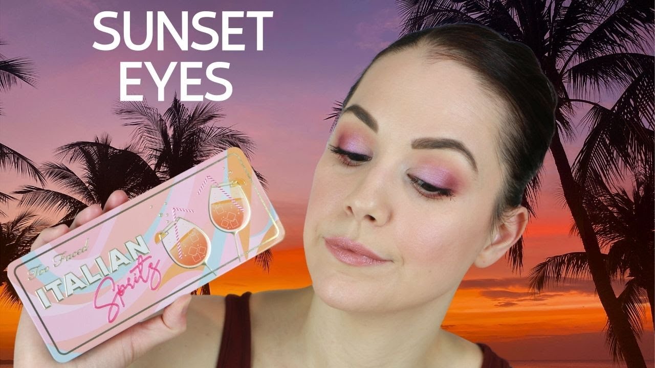 Sunset Eyes ft. Too Faced Italian Spritz - YouTube