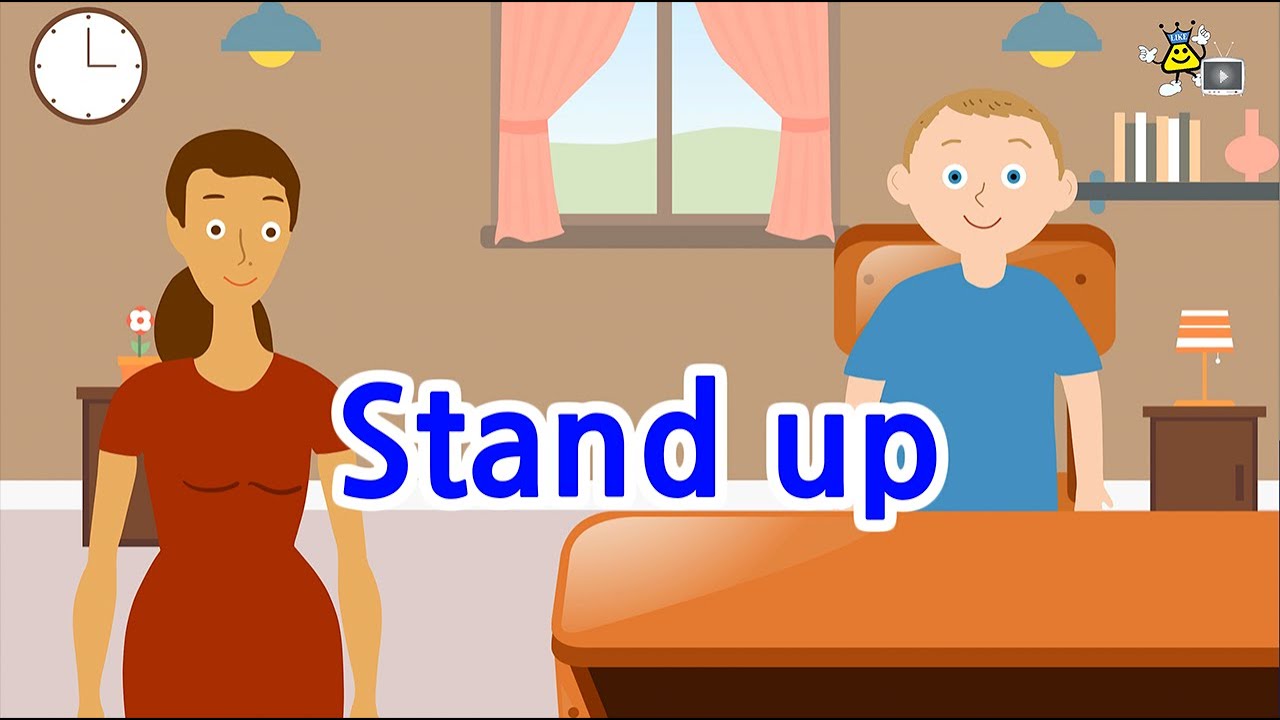 Stand up from English for Children♪♬ 2-6 - YouTube
