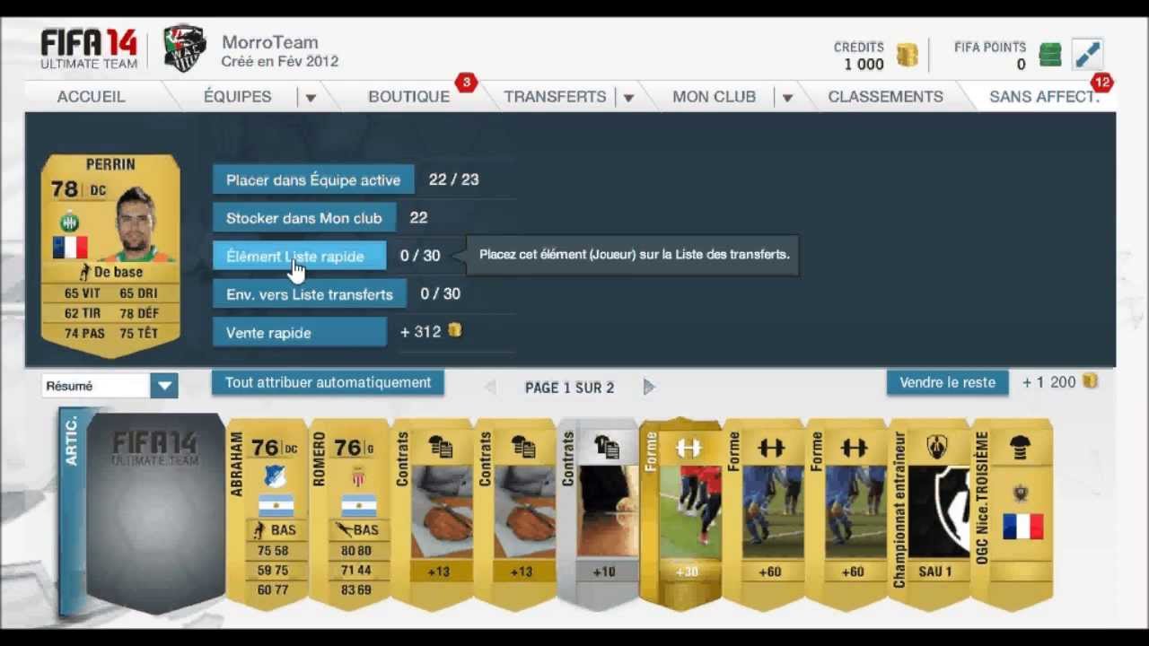 Fifa 14 Ultimate Team ~ Web App : Découverte et pack opening (1/2 ...