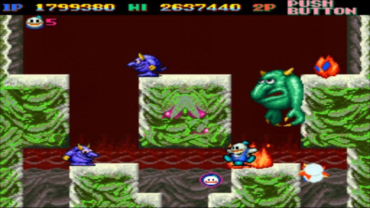 Snow Bros Arcade Cheats MAME - YouTube