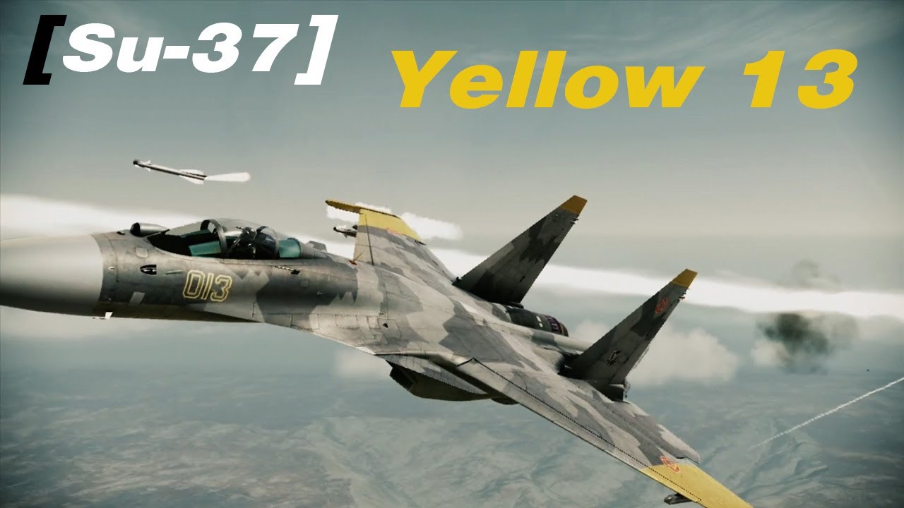 Sukhoi Su 37 Yellow13 Yellow Squadron Терминатор チルミナータル ACAH Mission ...