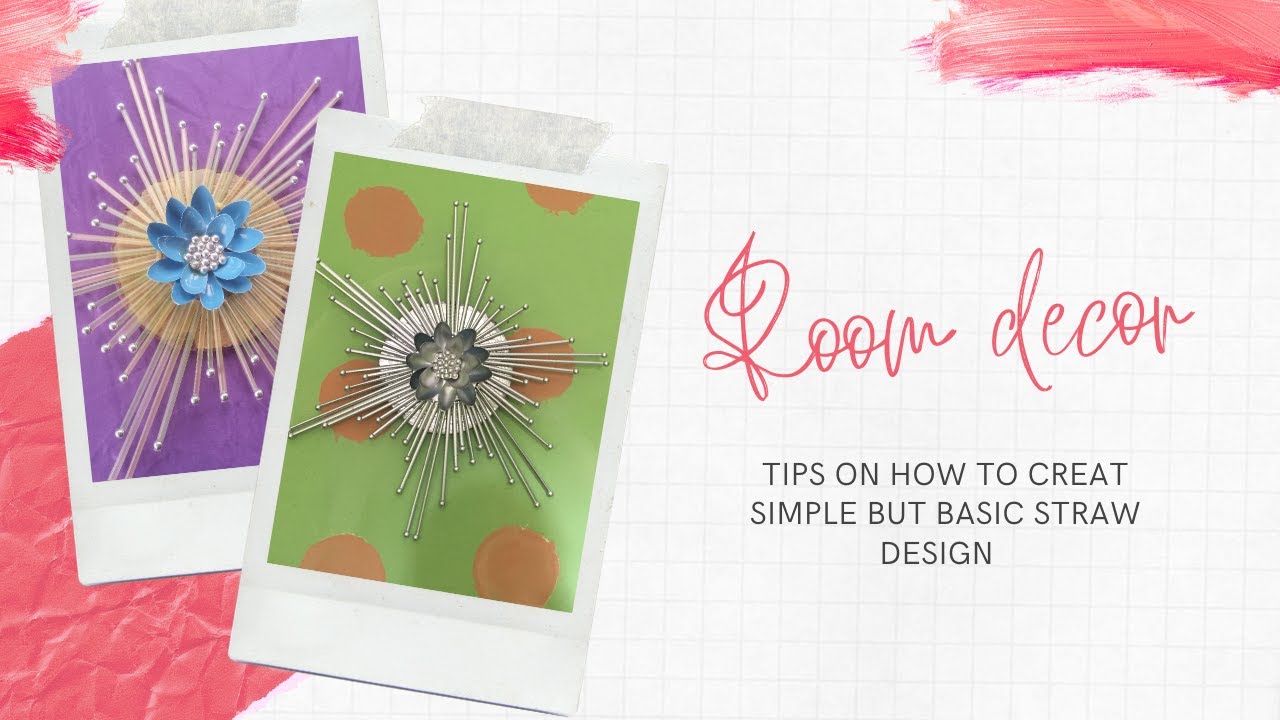 SIMPLE BUT BASIC STRAW DESIGN - YouTube