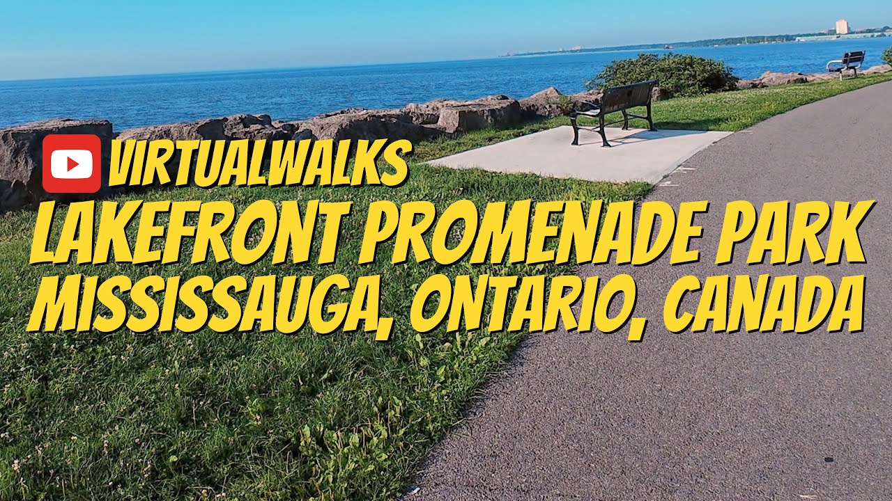 Walking through Lakefront Promenade Park in Mississauga, Ontario ...