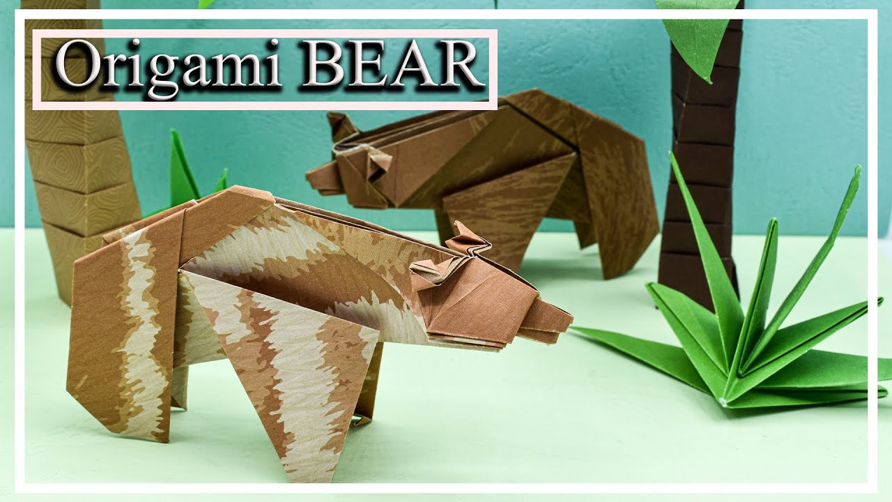 How to fold paper into a bear | ⚜ EkeGami Art | Origami Animals - YouTube