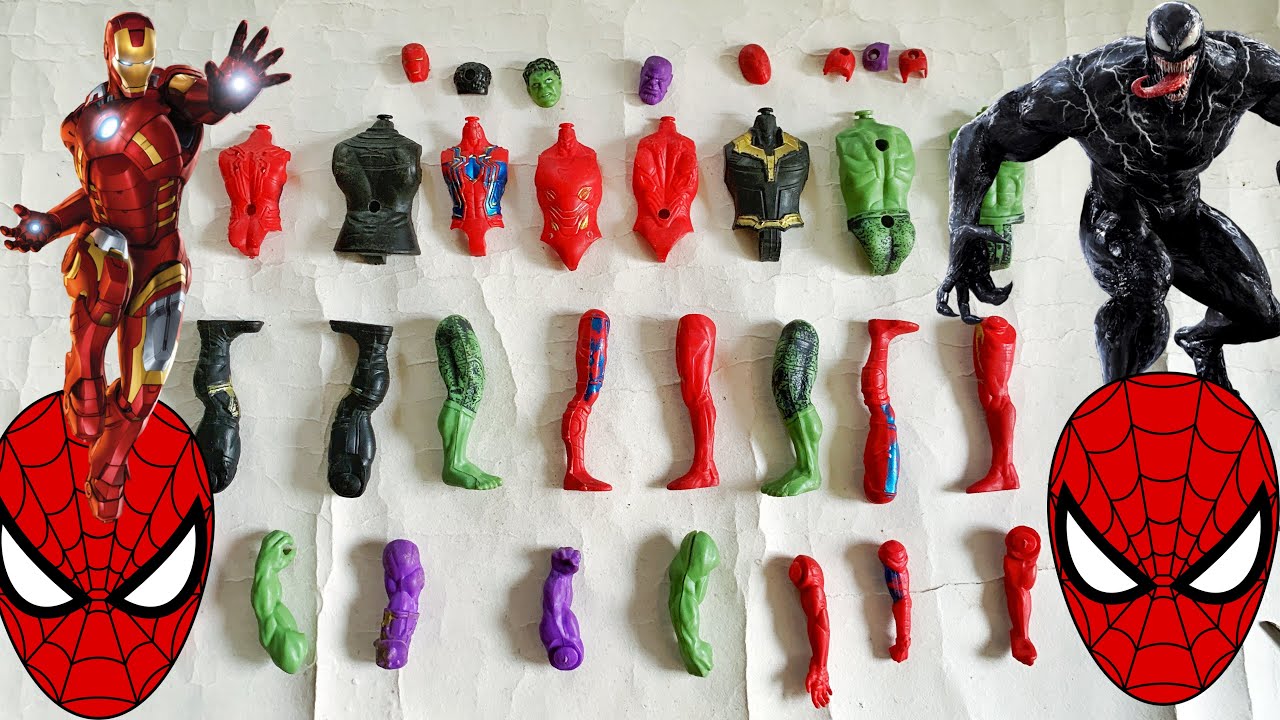 Tails of balls captain America spider man iron man hulk Thanos Thor ...