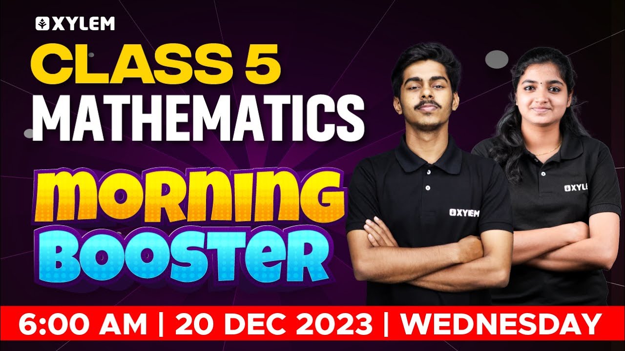 Class 5 Maths | Morning Booster - Exam Sure Question | Xylem Class 5 ...