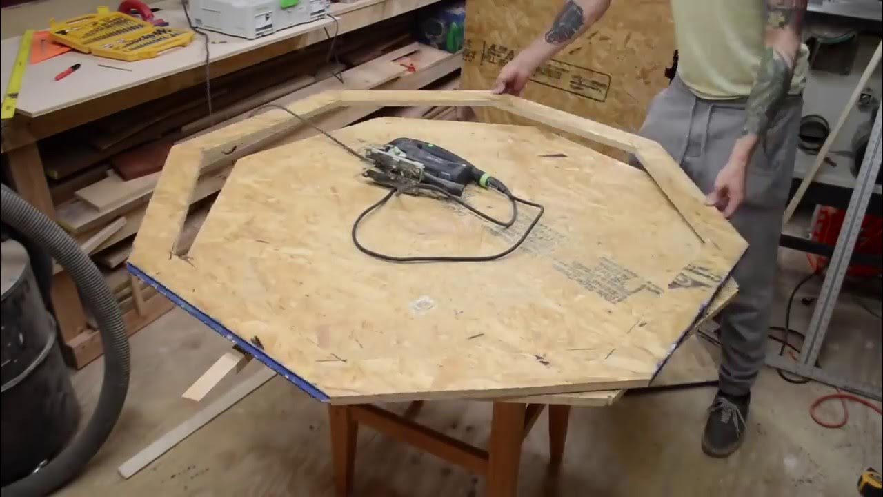Build Poker Table woodworking - YouTube