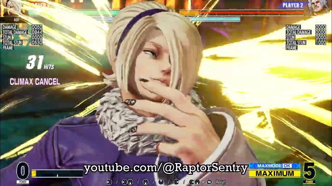 KOF XV Ash Crimson NEW Easy TOD Patch 1.63 100% Corner Combo (No Sans-Culotte, Mid Blue Raw Max ...