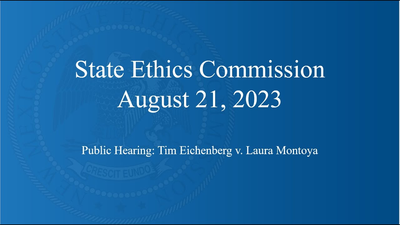 August 21 Public Hearing: Tim Eichenberg v. Laura Montoya - YouTube
