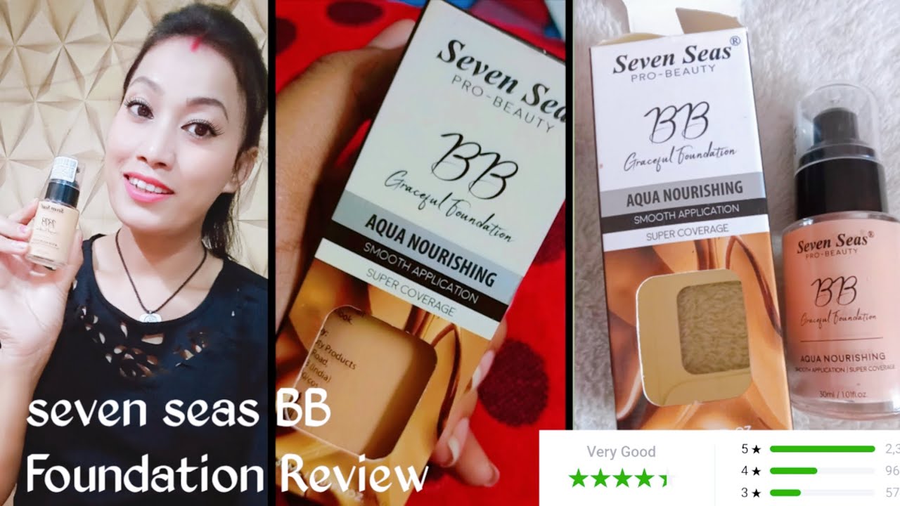 Seven Seas BB Cream Foundation Review/ All Skin Types Foundation/Rashmi ...