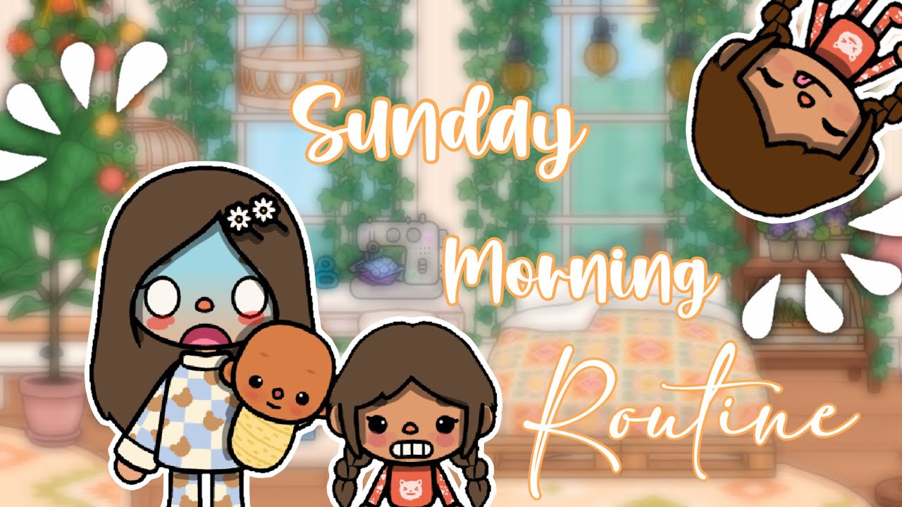 Morning Routine Mom Of 3 🐣🐣🐣 Toca Boca Aesthetic morning routine Toca ...