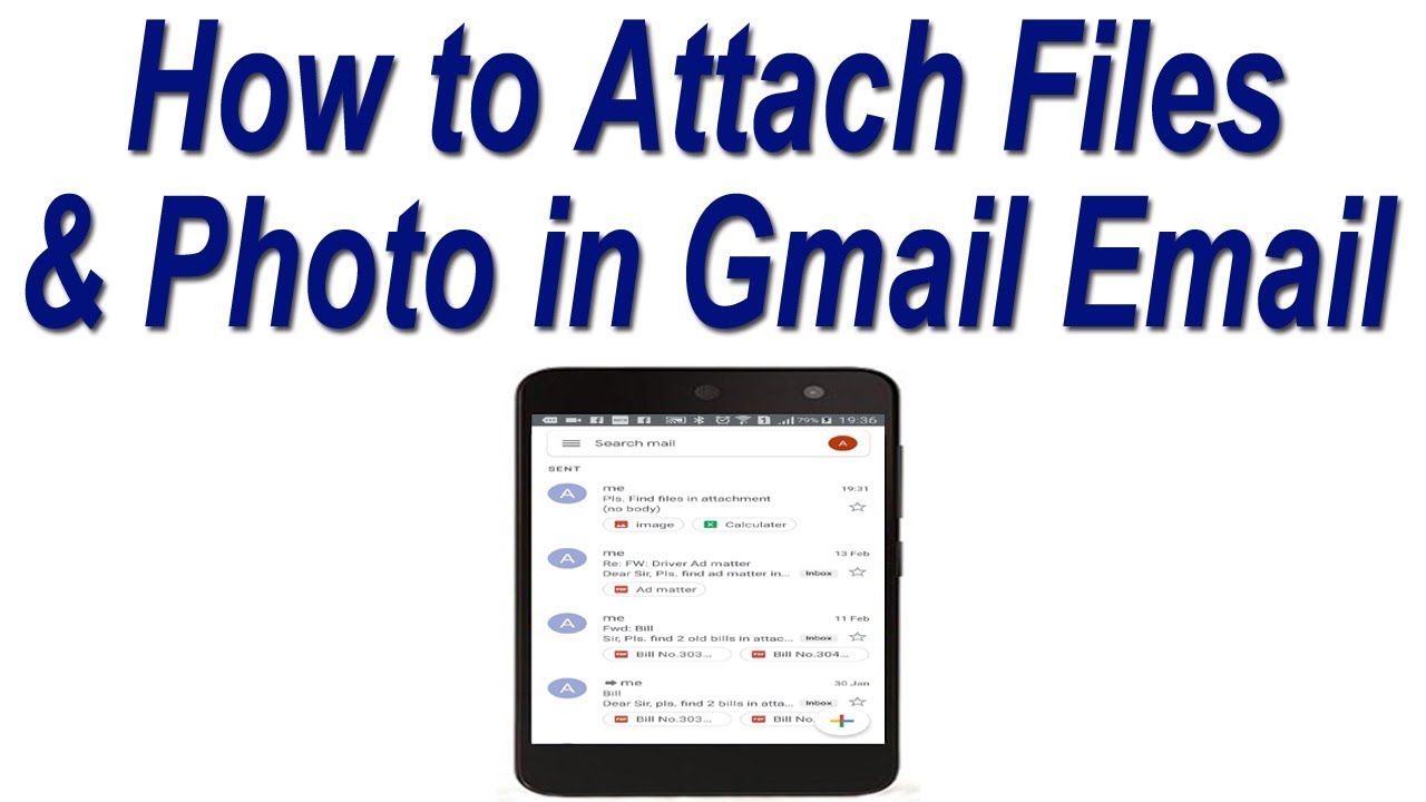 How To Attach Files & Photo In Gmail - YouTube