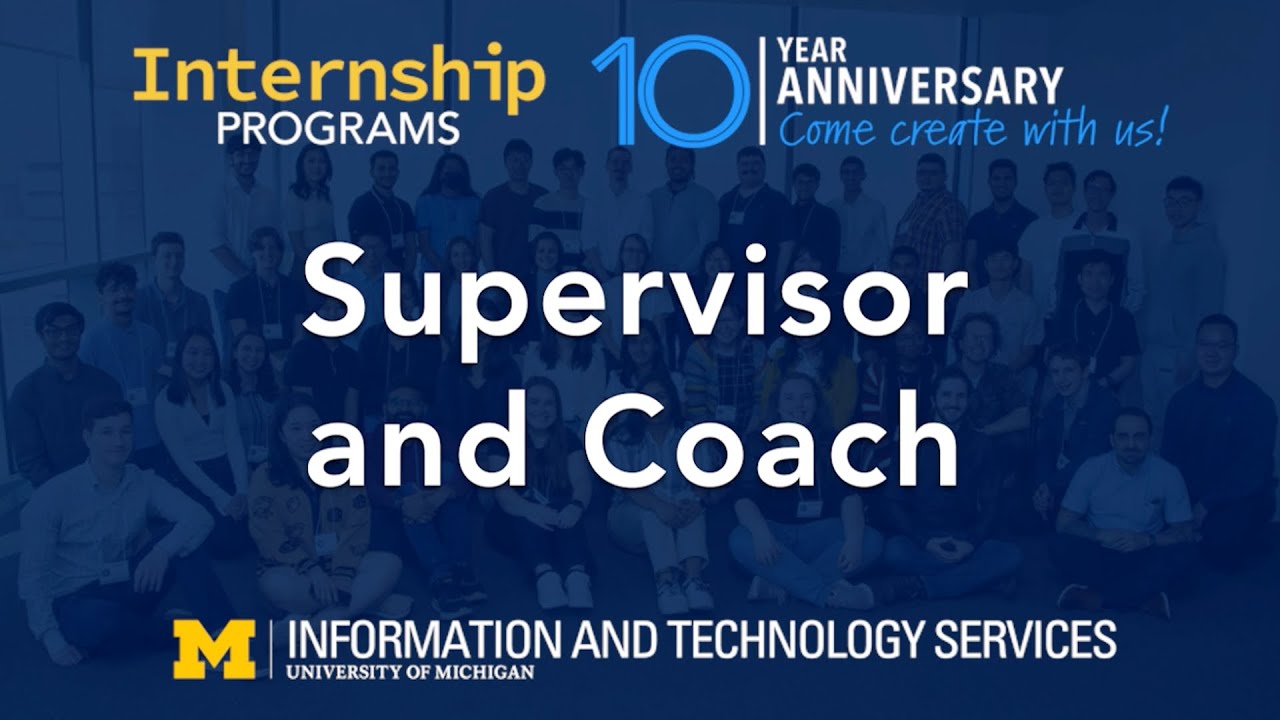 ITS Internship Supervisors and Coaches - YouTube