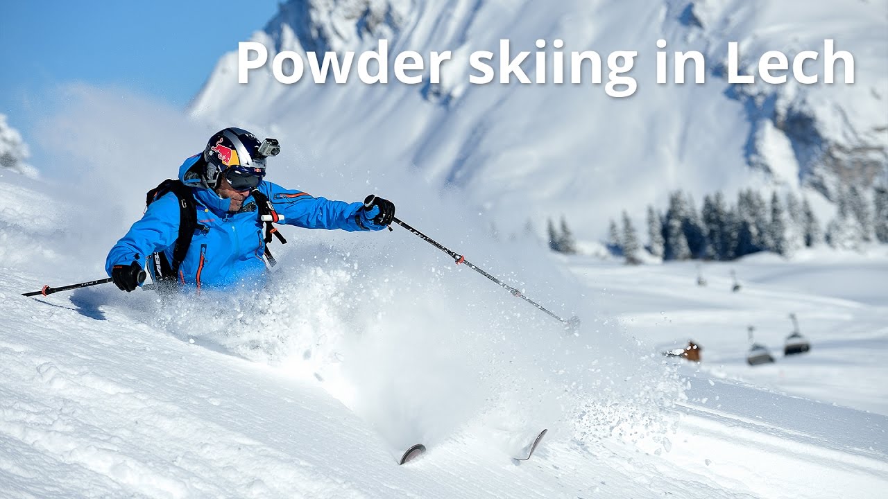 Tiefschnee Skifahren in Lech // Powder skiing in Lech am Arlberg - YouTube