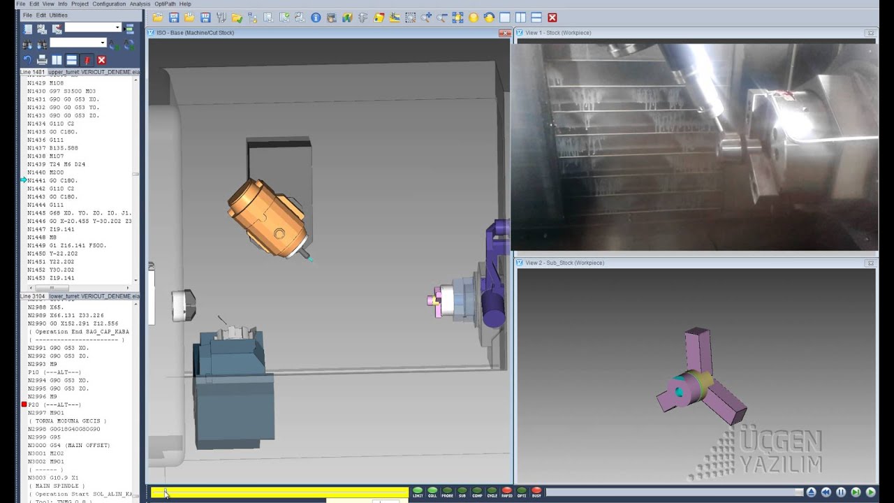 MAZAK INTEGREX I200 ST & VERICUT SIMULASYON - YouTube
