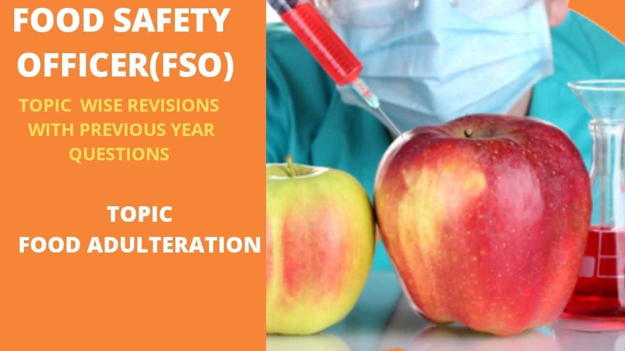 FOOD SAFETY OFFICER EXAM (FSO), TOPIC WISE REVISIONS WITH PREVIOUS YEAR ...
