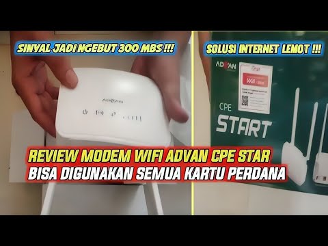 unboxing dan review modem Wifi Advan CPE Start | cara setting router ...