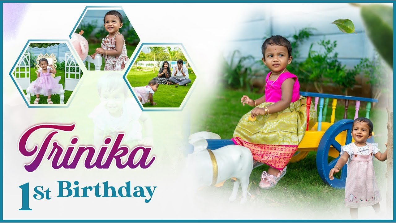 Trinika 1st Birthday Full Video || Baby Land Prop Studio || Loaction ...