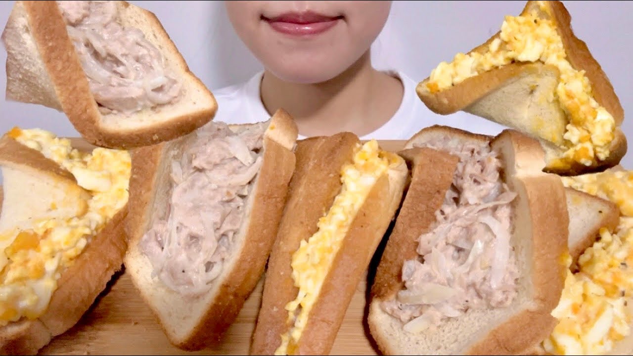 [ASMR] CRISPY SANDWICHES 咀嚼音 Eating Souds - YouTube