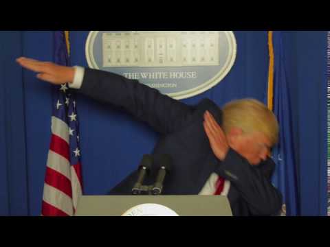 Trump Dabs and Tries To "Hit Them Folks" To be Cool - YouTube