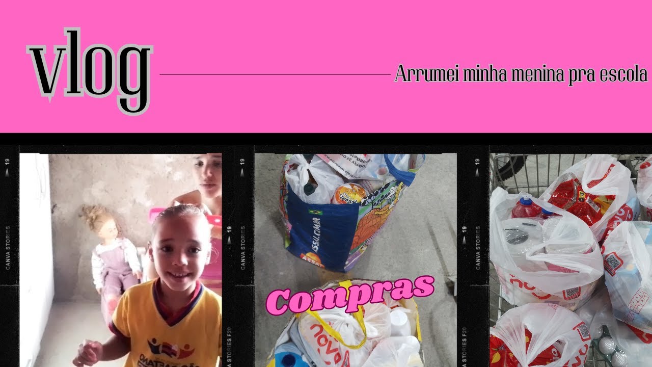 compras do mês de agosto🛒/as aulas da minha menina já começaram/arrumei ...
