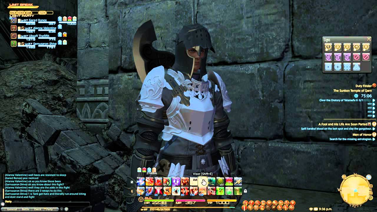 FFXIV A Realm Reborn - Visor - YouTube