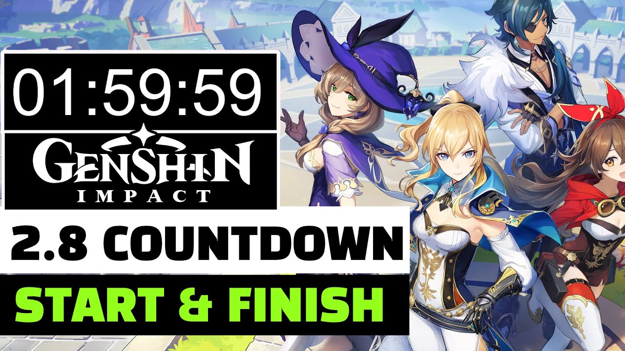 GENSHIN IMPACT UPDATE 2.8 COUNTDOWN, NEW UPDATES - YouTube