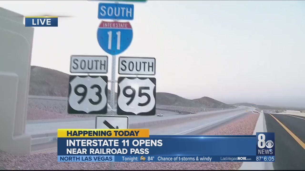 First 15-miles of Interstate 11 officially open today - YouTube