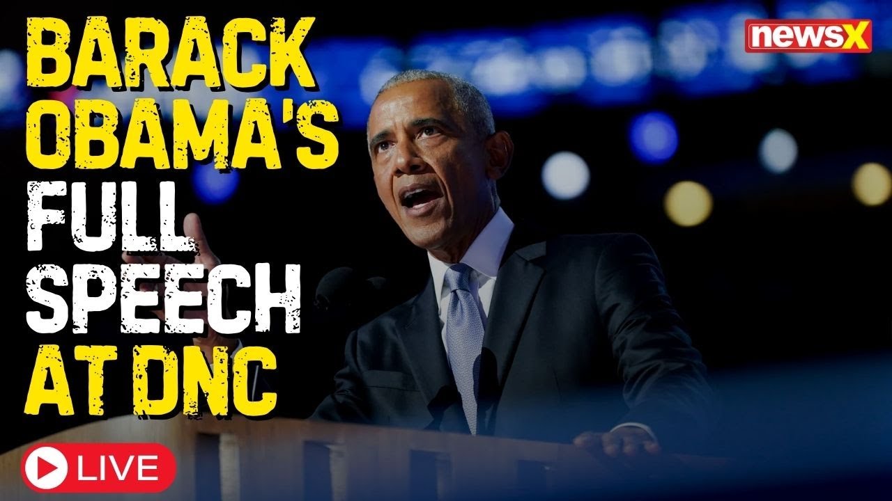 LIVE: Barack Obama's Full Speech At The 2024 DNC | NewsX - YouTube