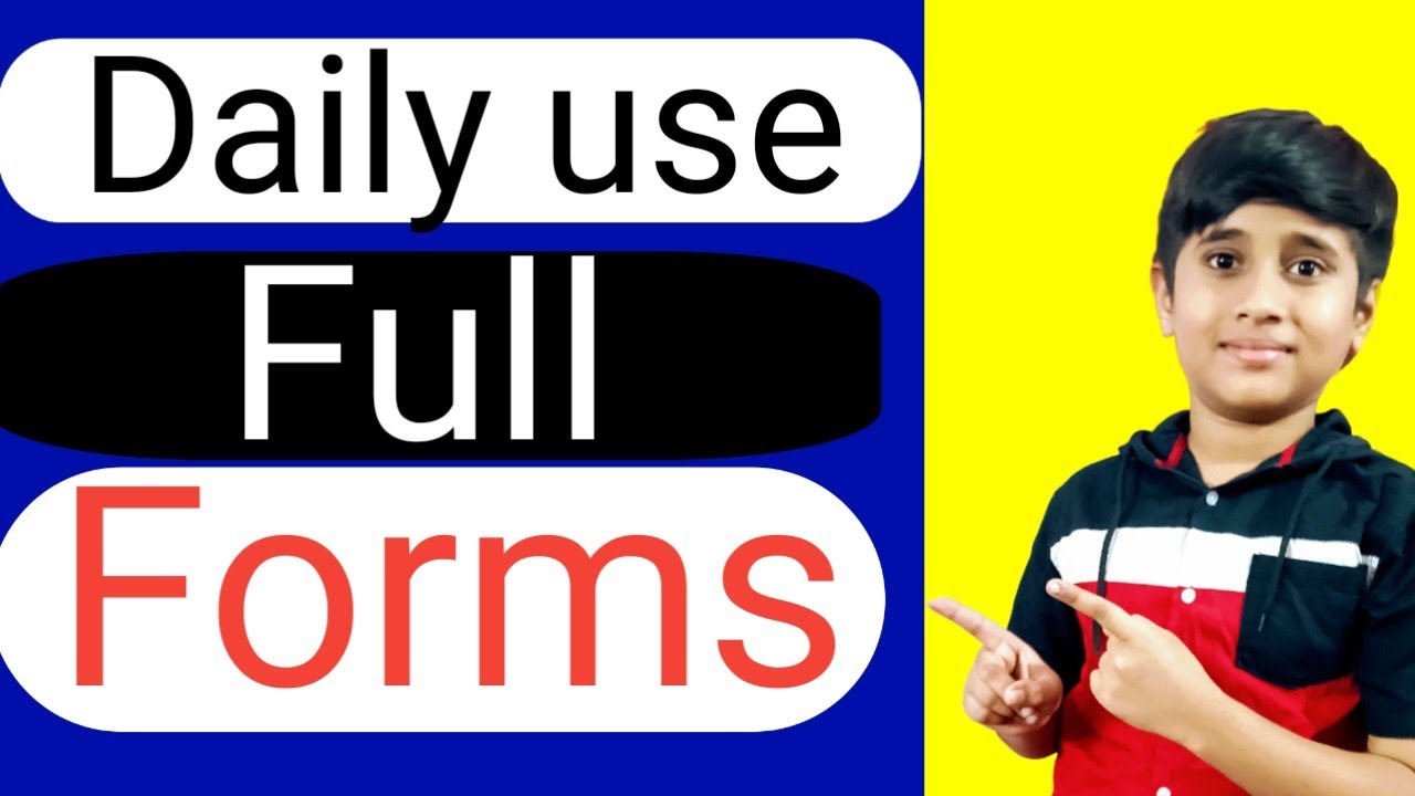 Full Forms ll 🤓Let's learn with little guru 🤓ll - YouTube