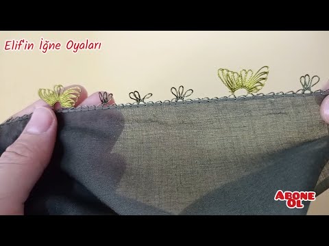 YAPILIŞI KOLAY MUHTEŞEM BİR İĞNE OYASI MODELİ OLDU / elif'in iğne oyaları