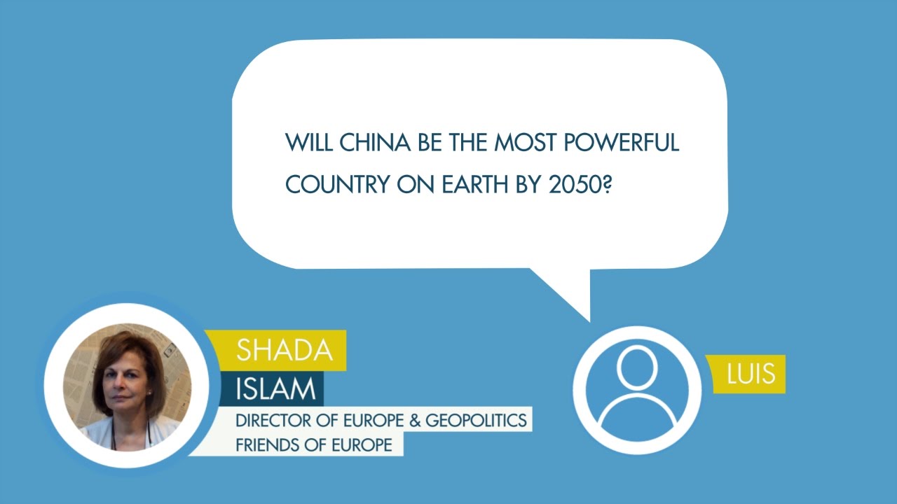 Shada Islam responds to a question from Luis on China and geopolitics ...