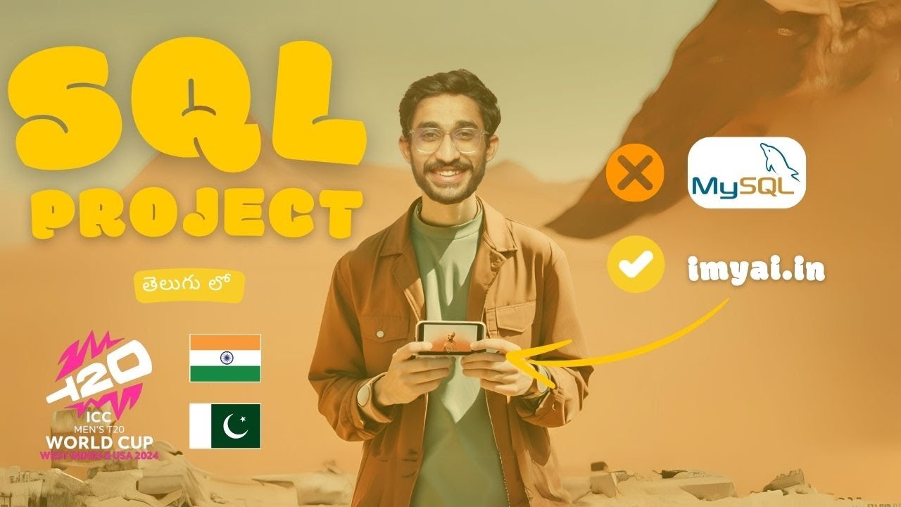 SQL Project on 🏏 IND Vs PAK T20 World Cup | SQL Project in telugu ...