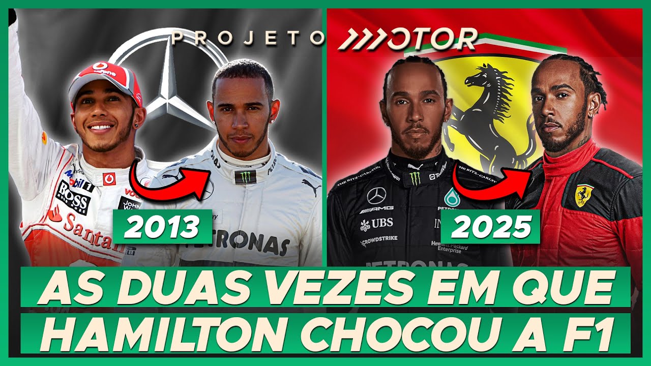 COMO HAMILTON CHOCOU A F1 POR DUAS VEZES EM MUDANÇAS DE EQUIPE - YouTube