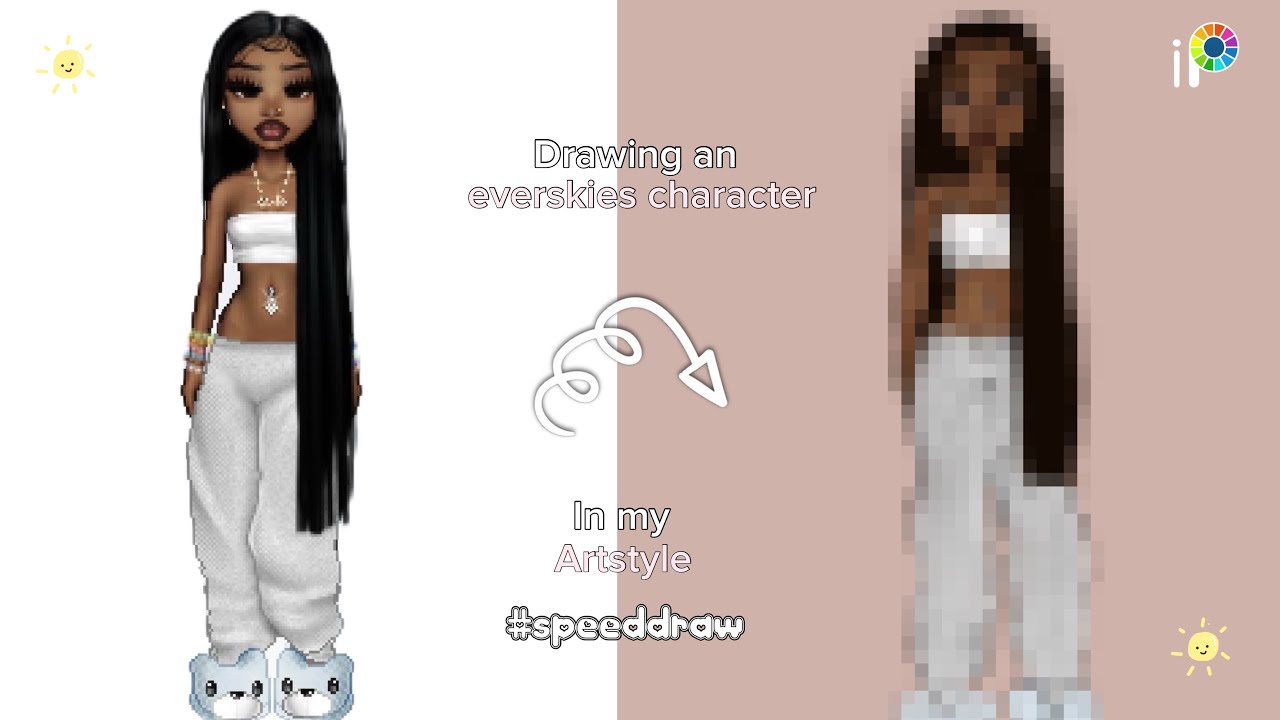⋆ ˚｡⋆౨ৎ˚ Drawing An EverSkies Character In My Art Style ⋆ ˚｡⋆౨ৎ˚| cozy speed draw on Ibispaint x ...