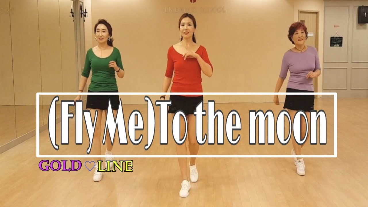 (Fly Me) To The Moon Line Dance(Beginner)Rosie Multari - YouTube