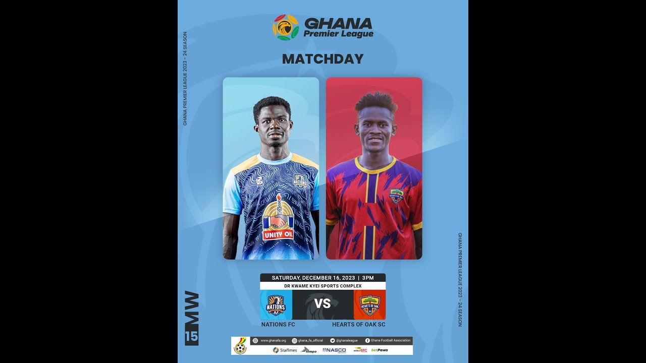 GHANA PREMIER LEAGUE....LIVE COMMENTARY..HEARTS VS NATIONS FC - YouTube